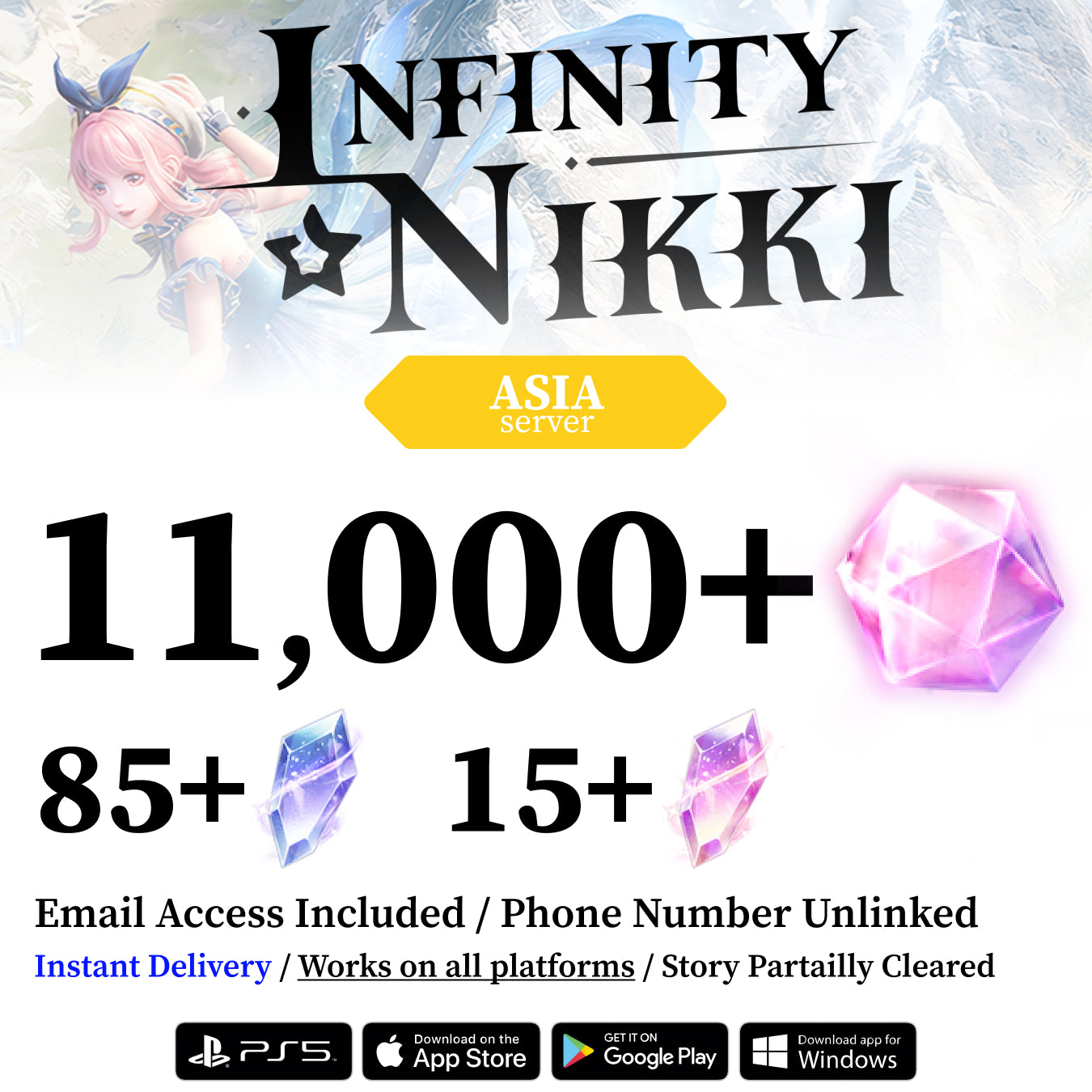 Infinity Nikki | Asia Starter Reroll Account