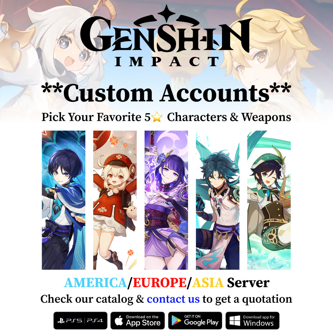 Custom Accounts - Instant Delivery – Genshin Accounts