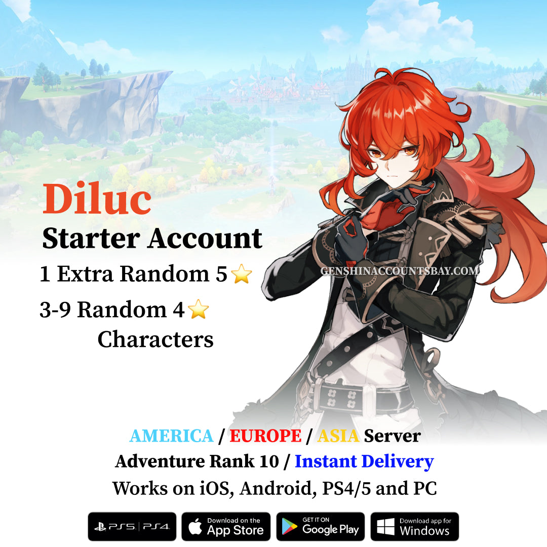 Diluc Starter Account - Genshin Accounts