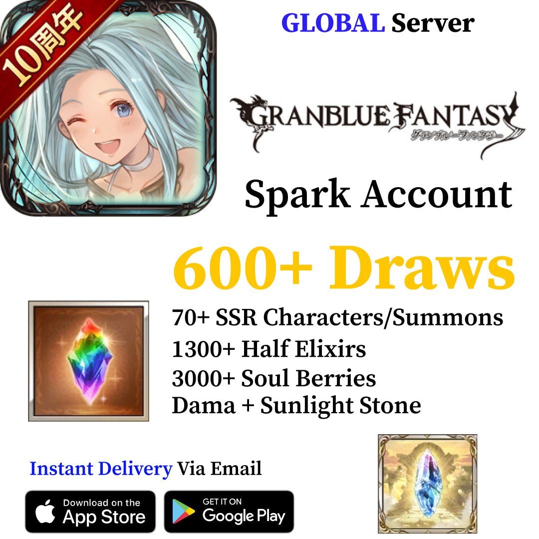 Granblue Fantasy Spark Starter Account with 600 Draws