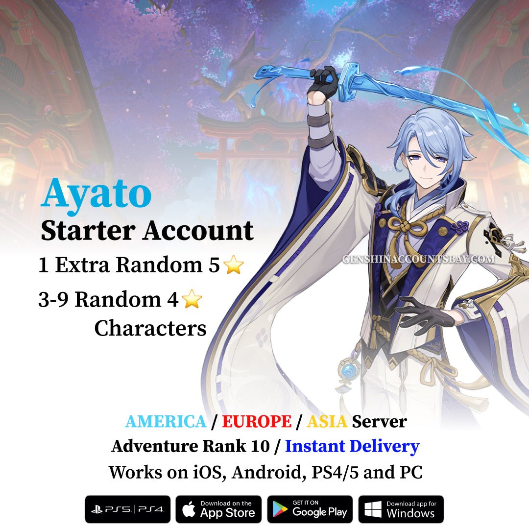 Ayato Starter Account - Genshin Accounts