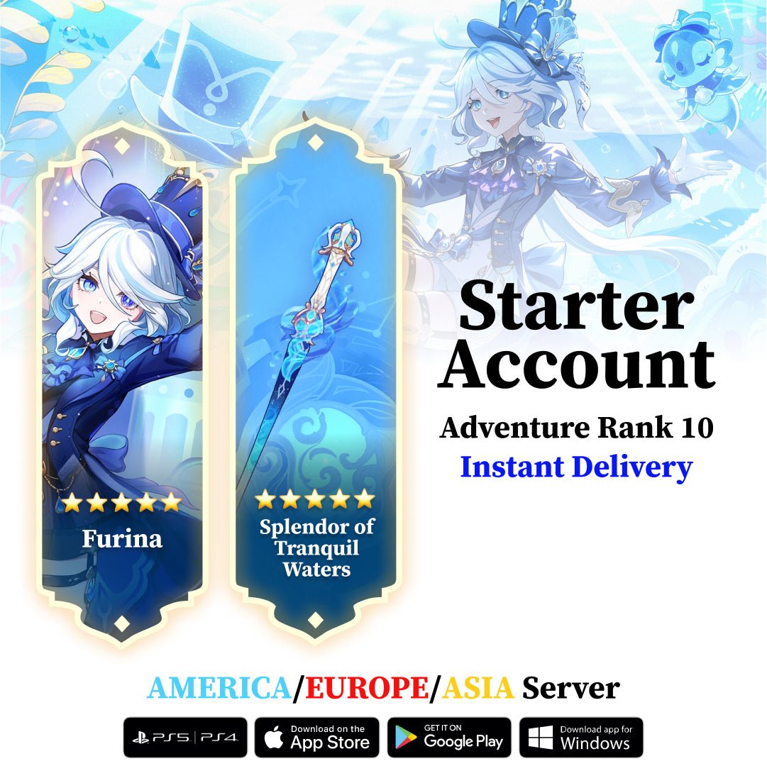 Furina With Splendor Of Tranquil Waters - Genshin Reroll Account ...